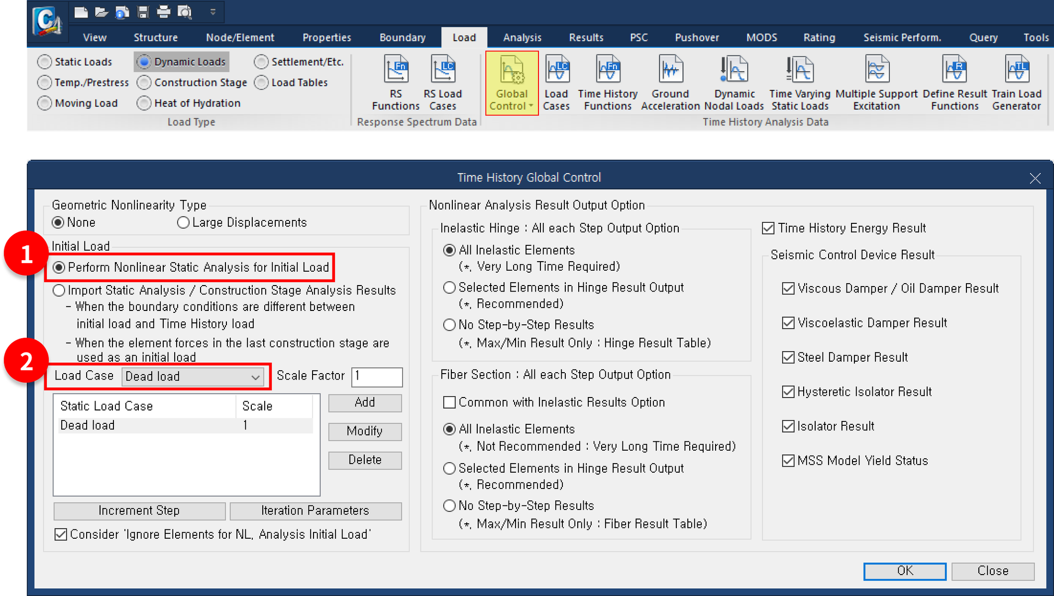 Part 2 Direct Integration Method Initial Load Optimization In Nonlinear Time History Analysis